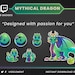Dragon Sub Badges, Twitch Sub Badges, Twitch Badges, WOW Sub Badges ...