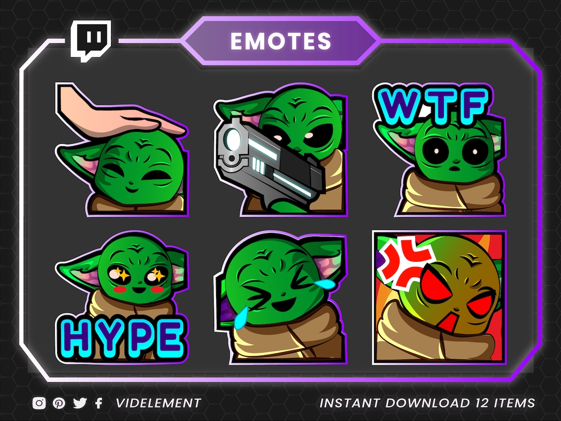Goblin Emotes Twitch Emotes Twitch Sub Emotes Text Emotes - Etsy