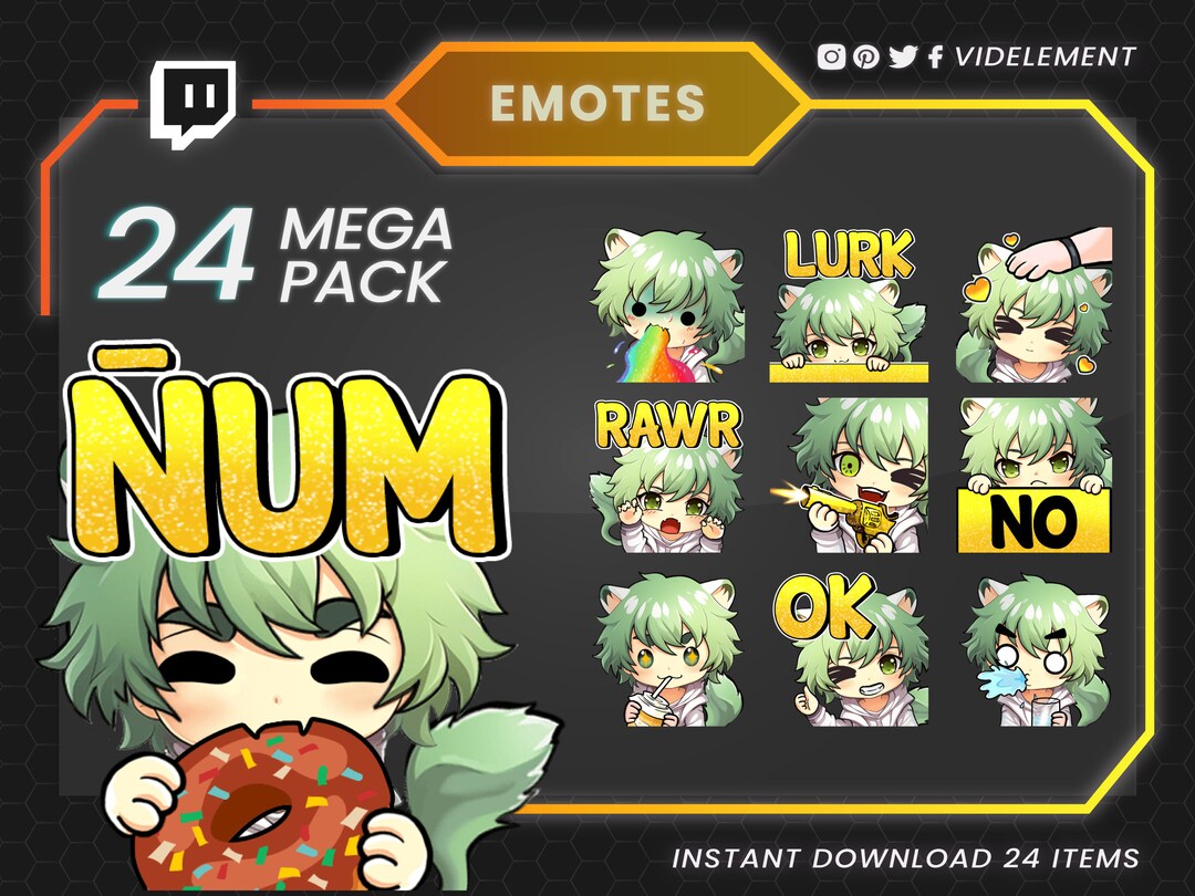 Twitch Emotes, Twitch Sub Emotes, Leopard Emotes, Text Emotes, Anime ...