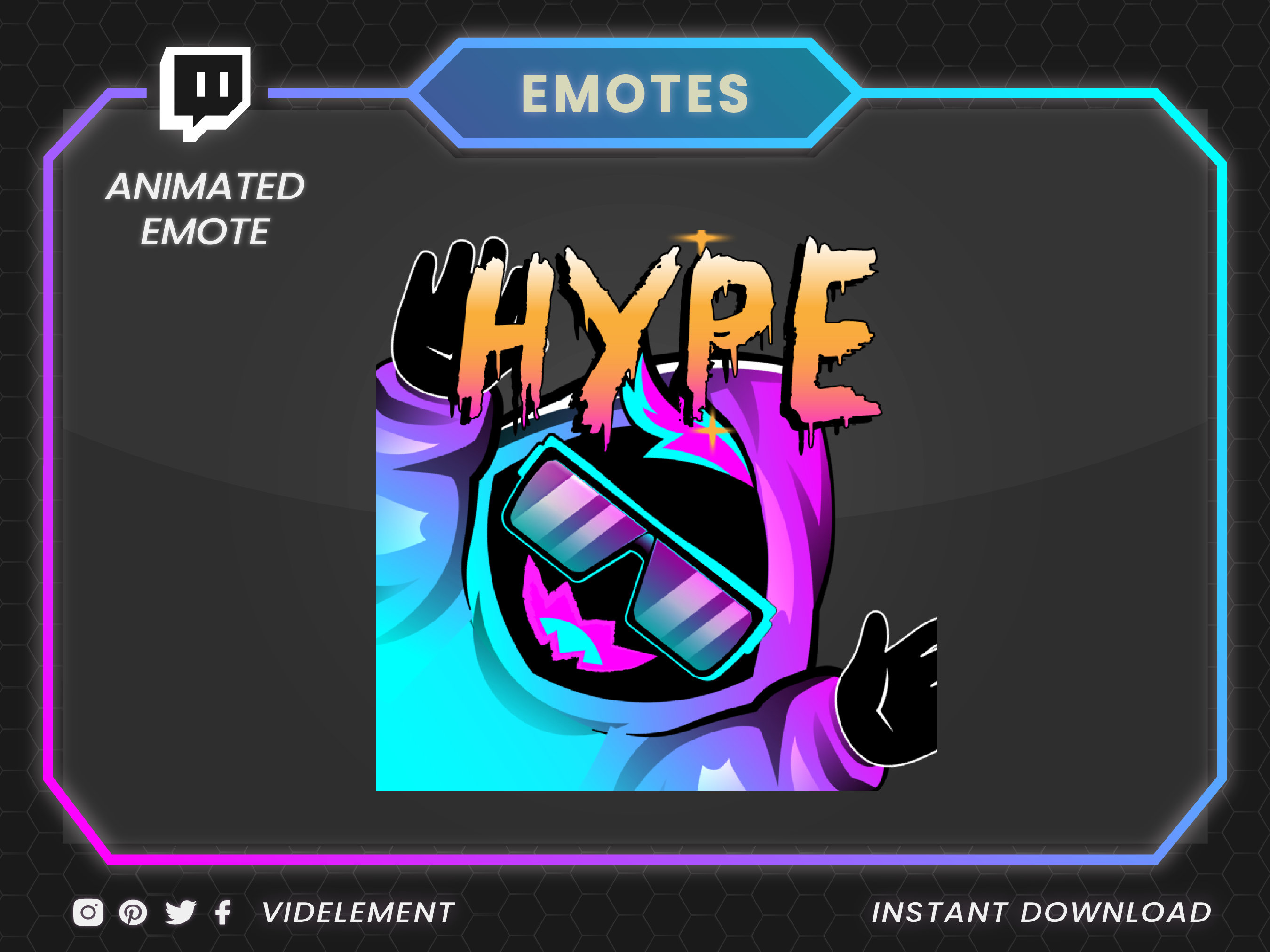 Hype Emote Animated Emote Twitch Emote Discord Emote - Etsy Australia