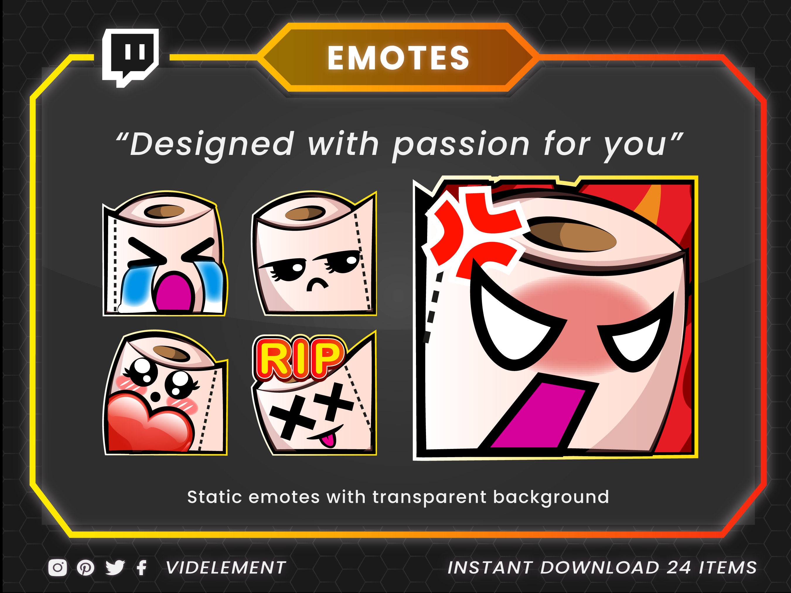 Toilet Paper Emotes Twitch Emotes Emotes Twitch Discord - Etsy Australia