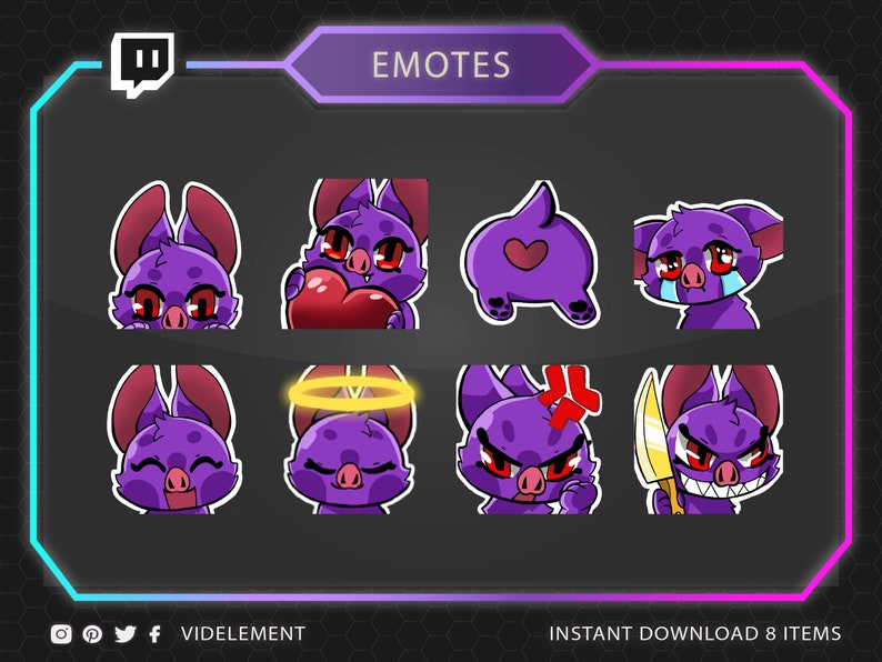 Animated Emotes Twitch Emotes Discord Emotes Twitch Sub - Etsy