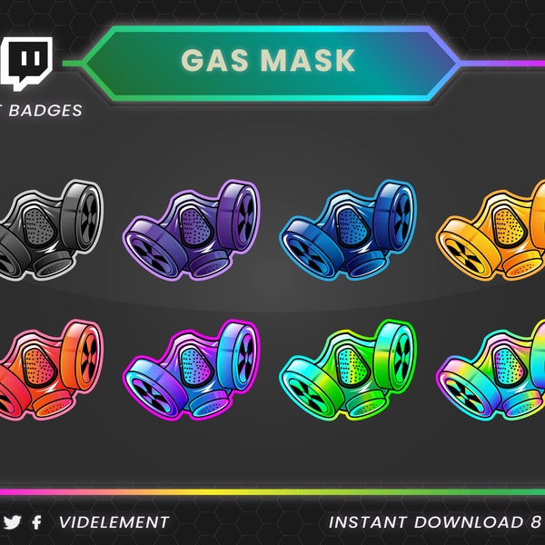 Gas Mask Twitch Emotes - Etsy