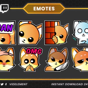 Twitch Emotes, Cute Emotes, Fox Emotes, Anime Twitch Emotes, Champion ...
