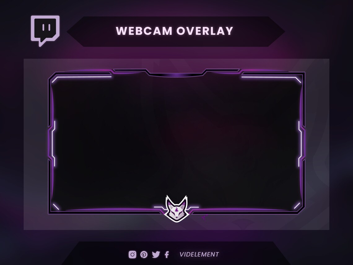 Fox Stream Pack Animated Webcam Overlay Twitch Overlay - Etsy Canada