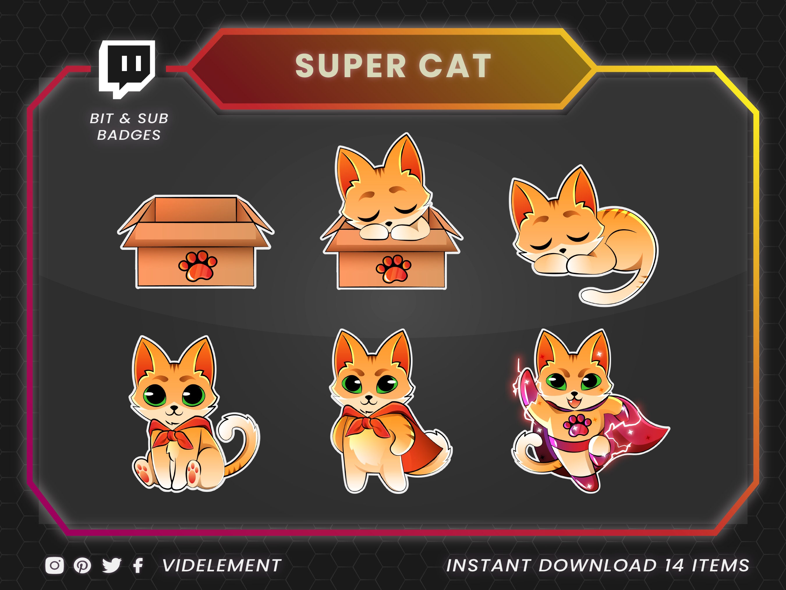 Cat Sub Badges Cat Paw Badges Twitch Sub Badges Twitch - Etsy Australia