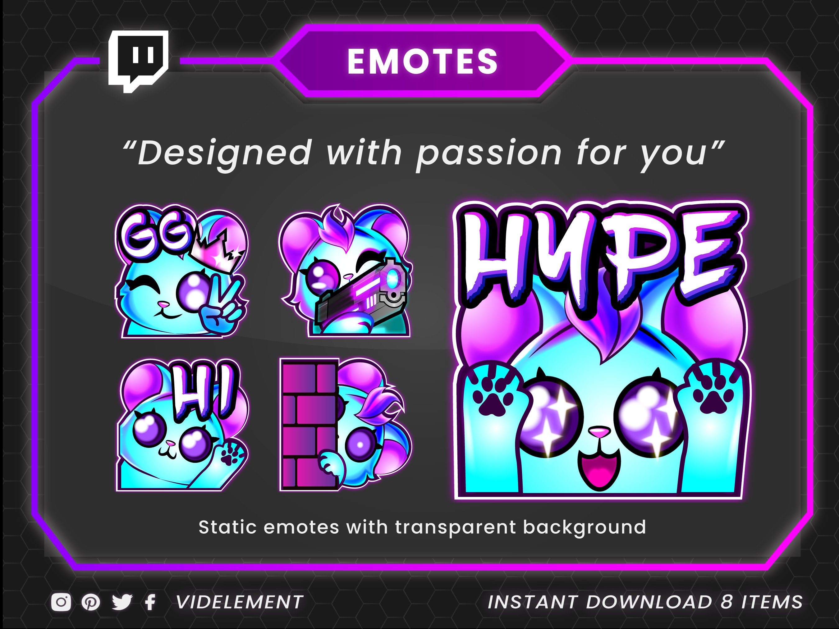 Animated Emotes Twitch Emotes Discord Emotes Twitch Sub - Etsy Canada