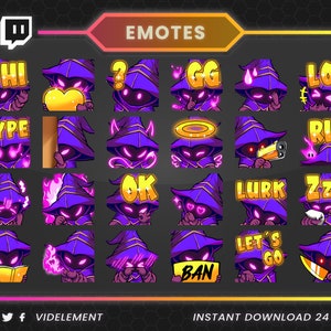 24 Chibi Cute Anime Emotes, Twitch Emotes, Emotes Twitch, Discord ...