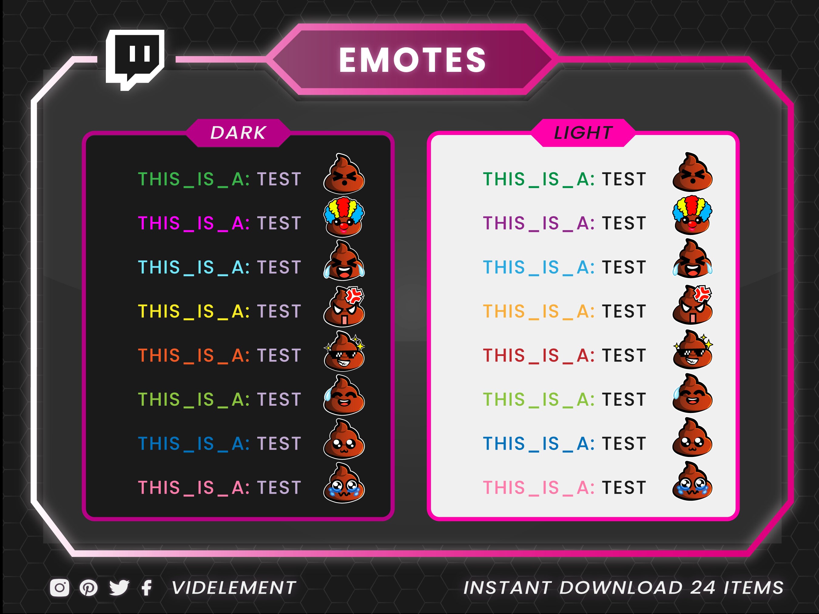 Poop Emotes Twitch Emotes Emotes Twitch Discord Emotes - Etsy