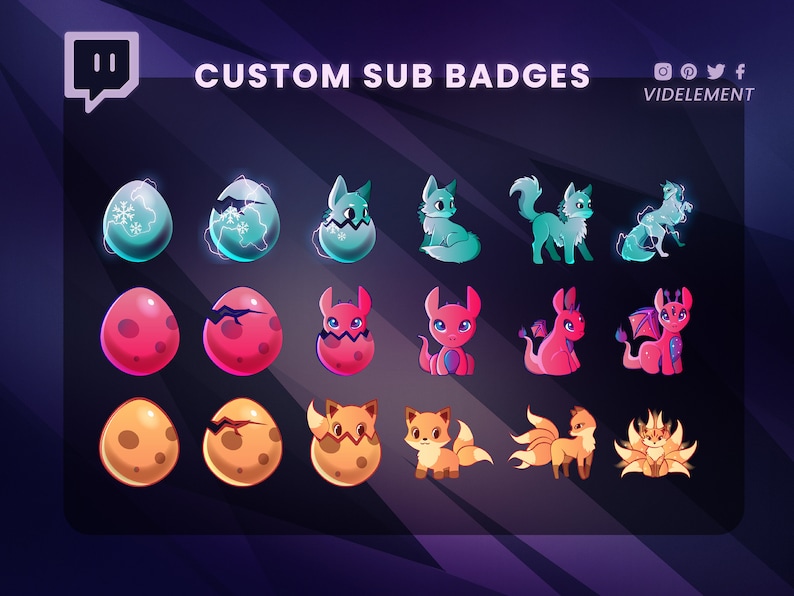 Custom Twitch Badges Twitch Sub Badges Discord Badges - Etsy