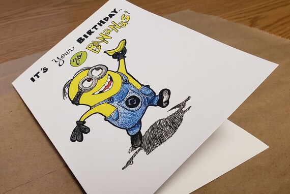 Despicable Me Minions Birthday Card