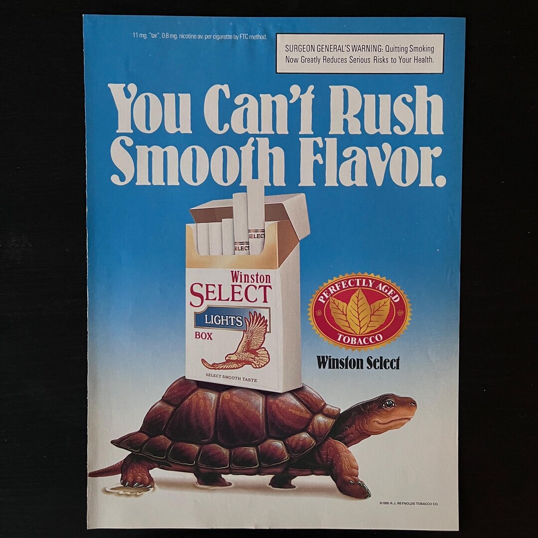 1995 Winston Select Lights 90's Memorabilia Vintage Magazine Ad - Etsy