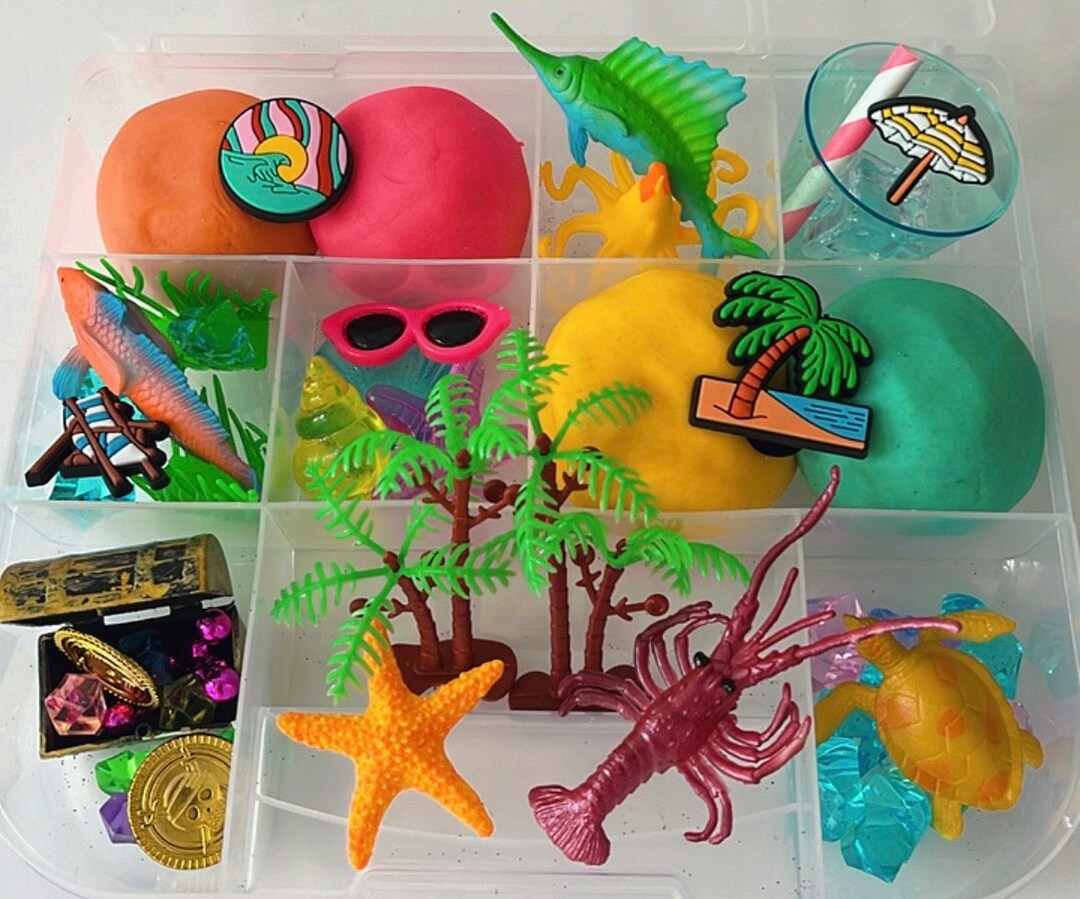 Beach Play Dough Kit - Etsy