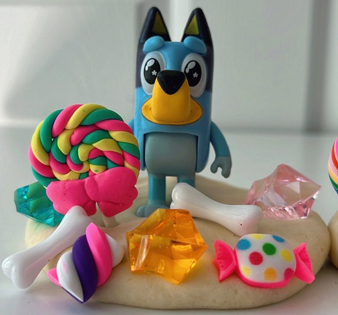 Bluey Play Dough Jars - Etsy Canada