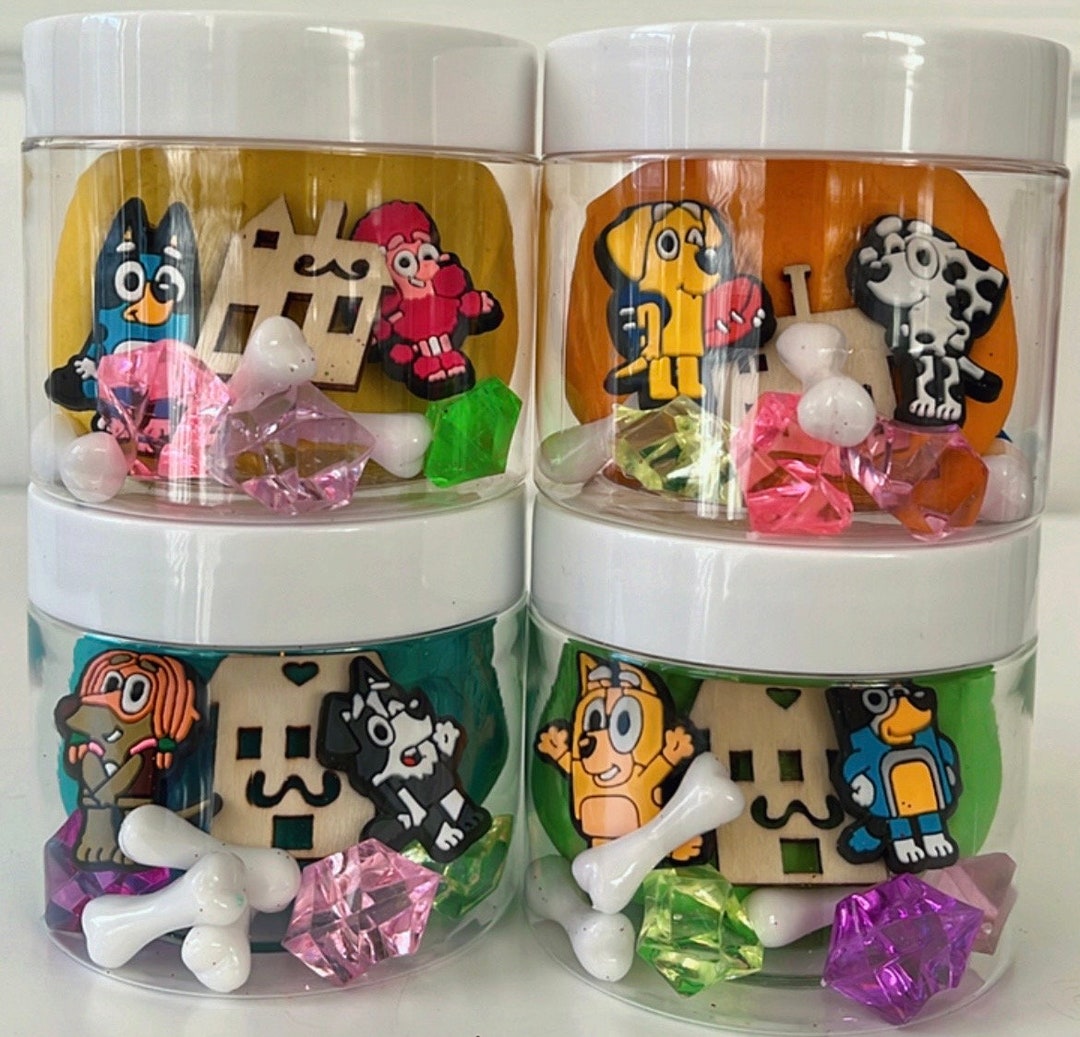 Bluey Party Favor Play Dough Jars - Etsy Australia