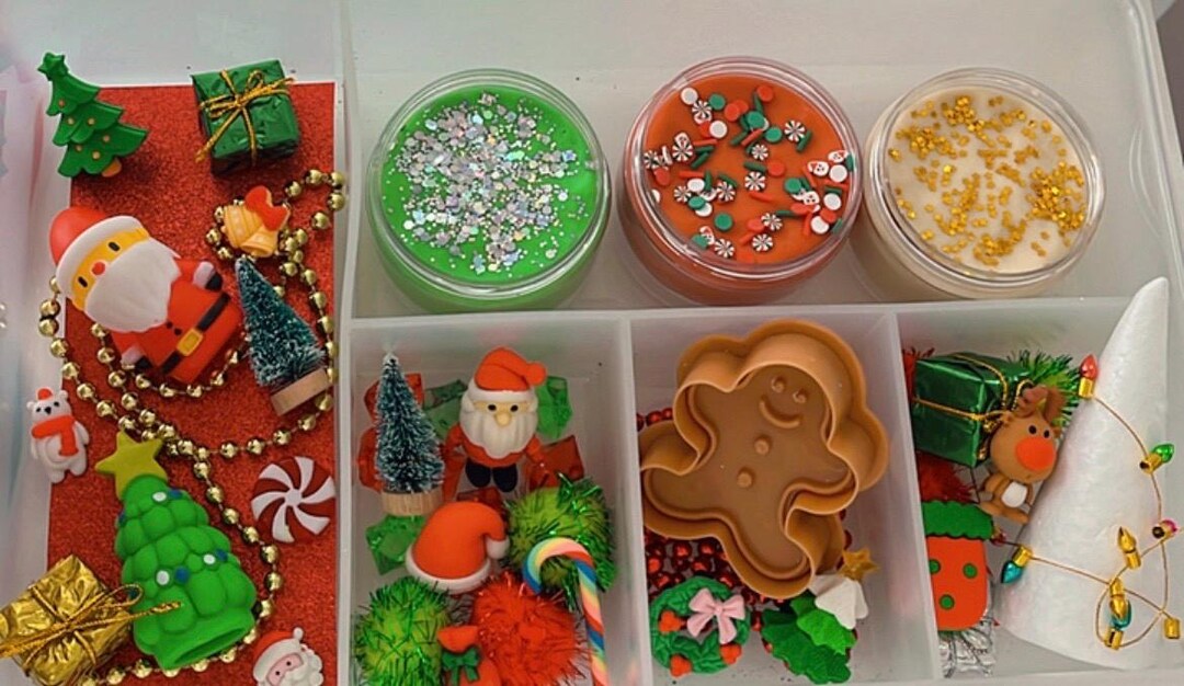 Christmas Play Dough Kit - Etsy