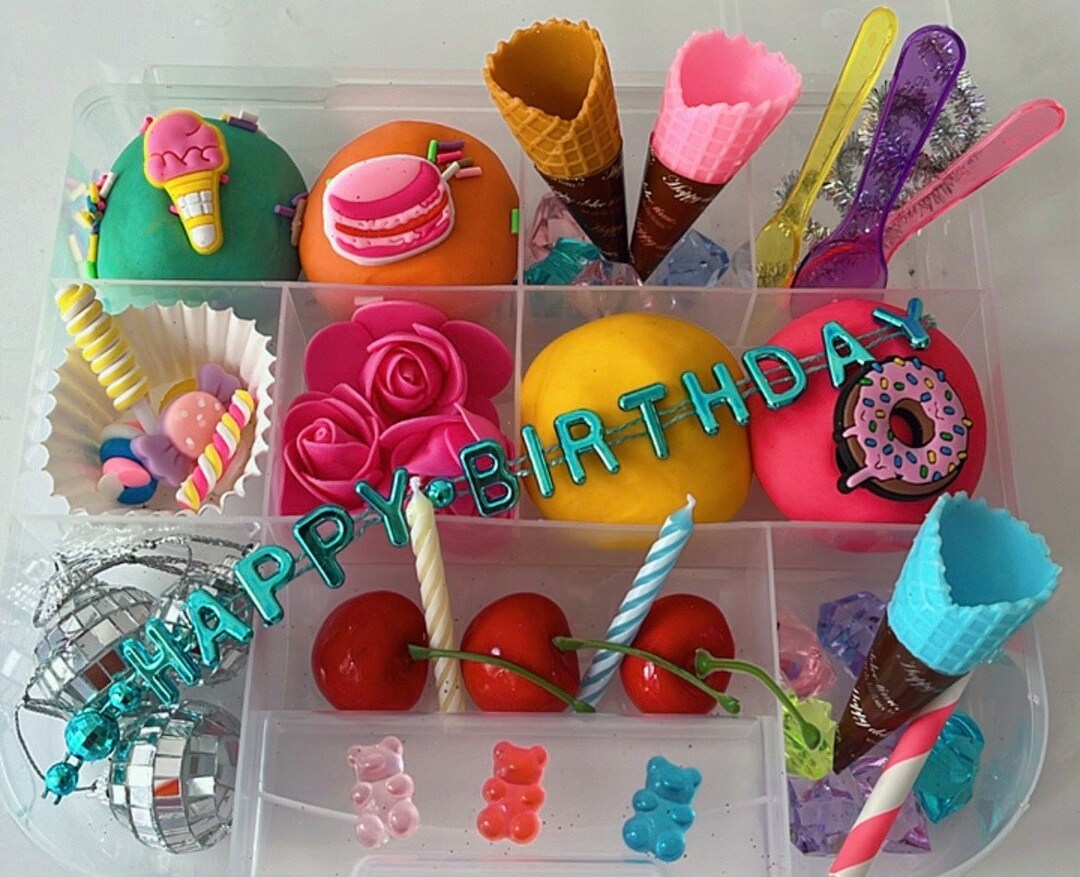 Birthday Play Dough Kit - Etsy