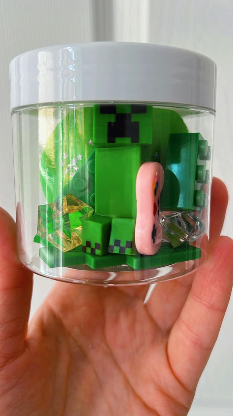 Minecraft Party Favor Play Dough Jars - Etsy