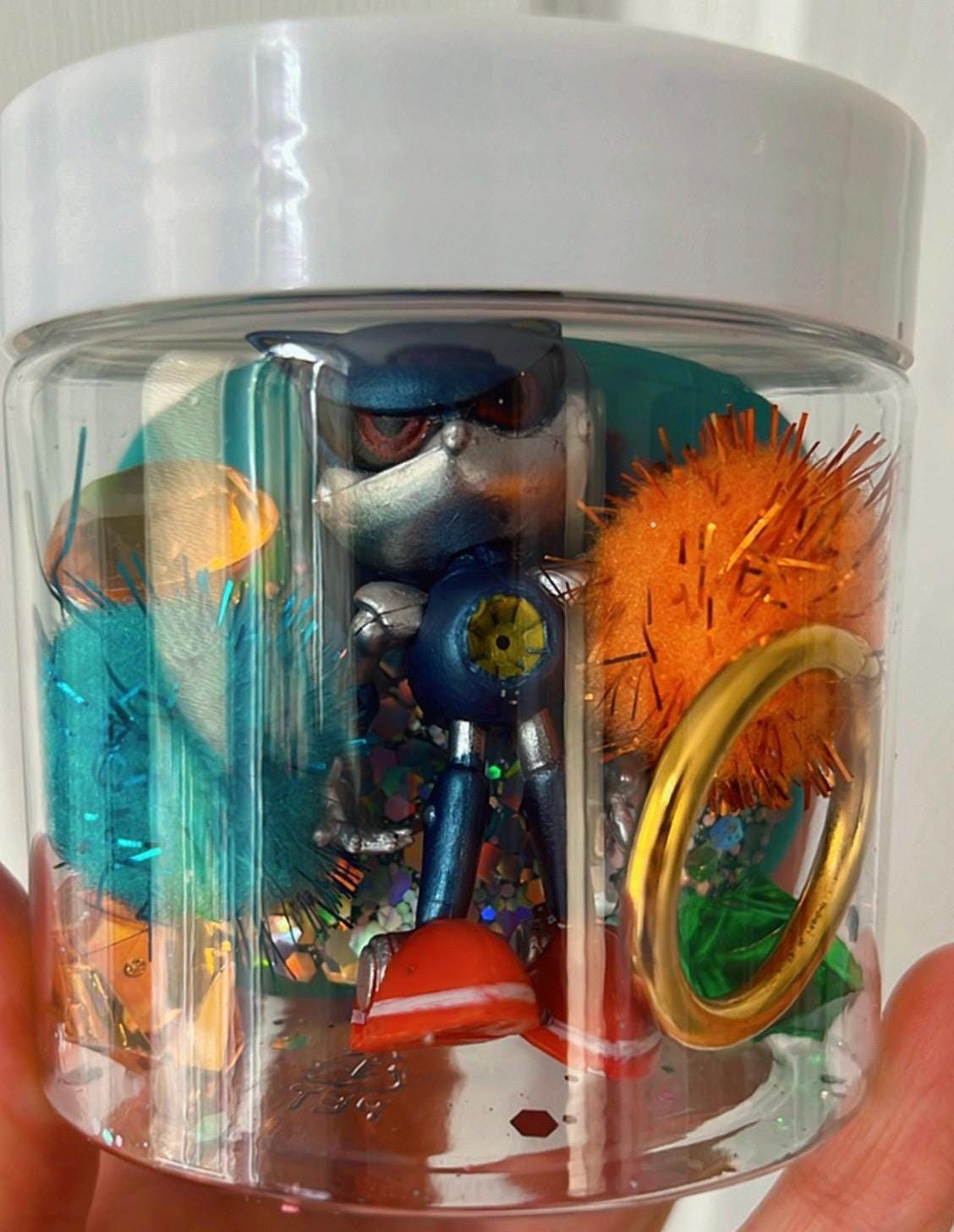 Sonic Party Favor Play Dough Jars - Etsy