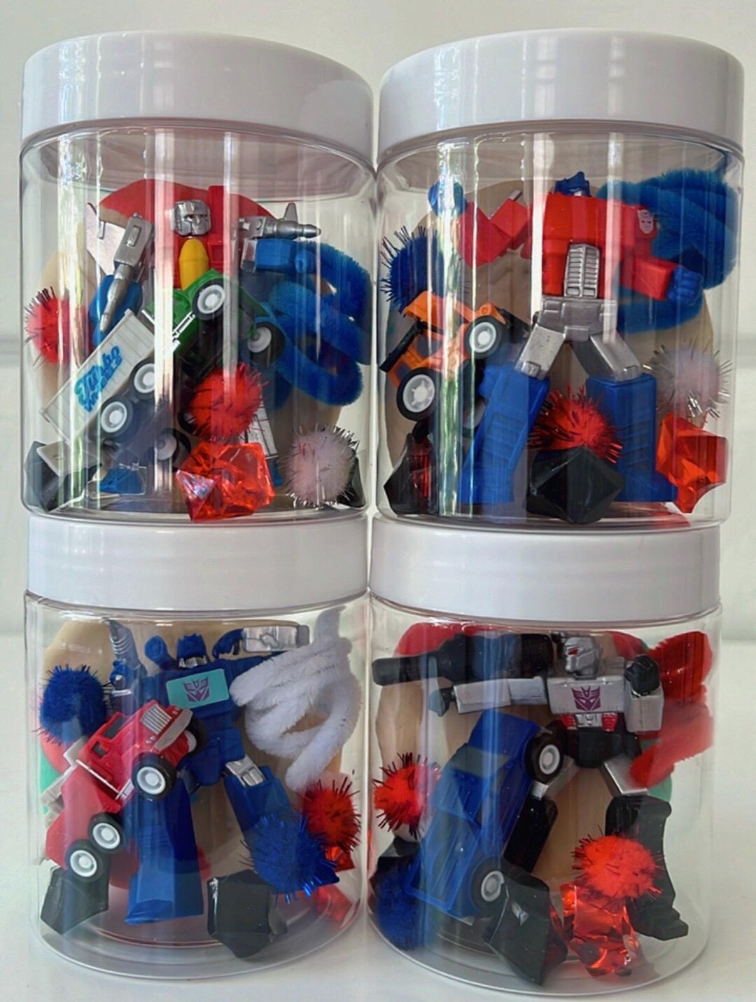 Transformers Party Favor Play Dough Jars - Etsy