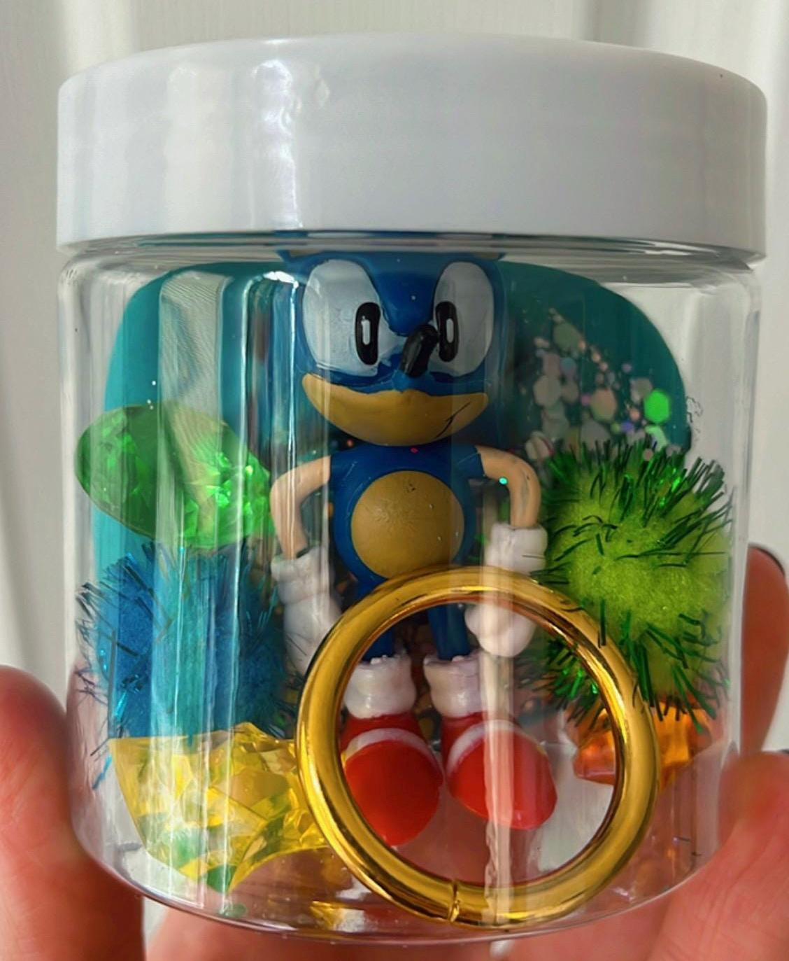 Sonic Party Favor Play Dough Jars - Etsy