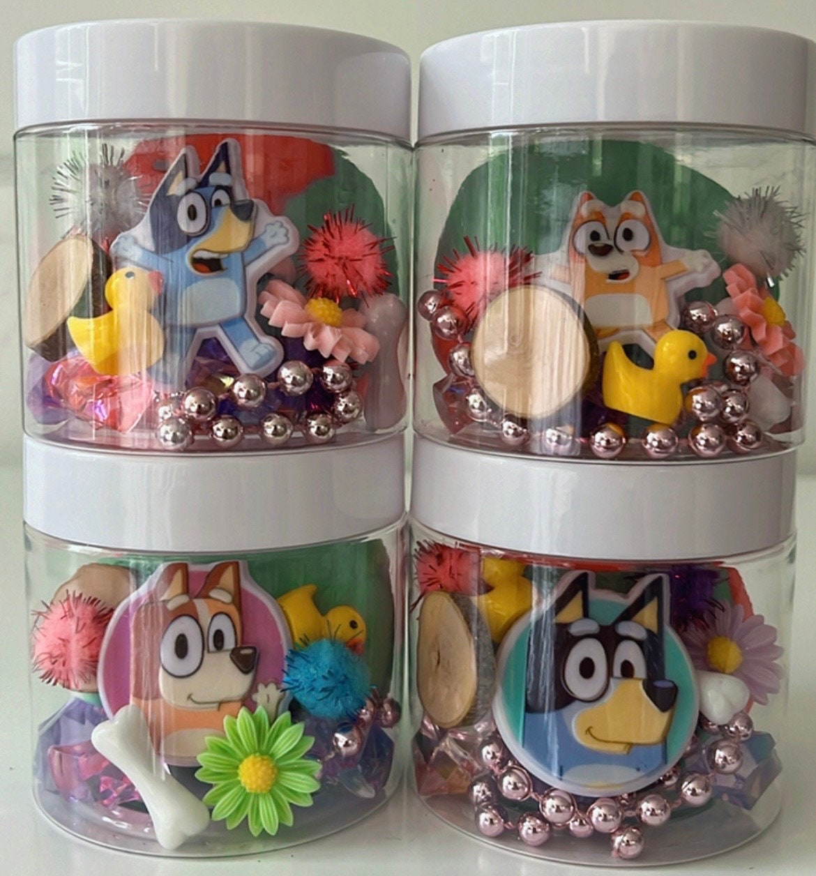 Bluey Party Favor Play Dough Jars - Etsy Canada