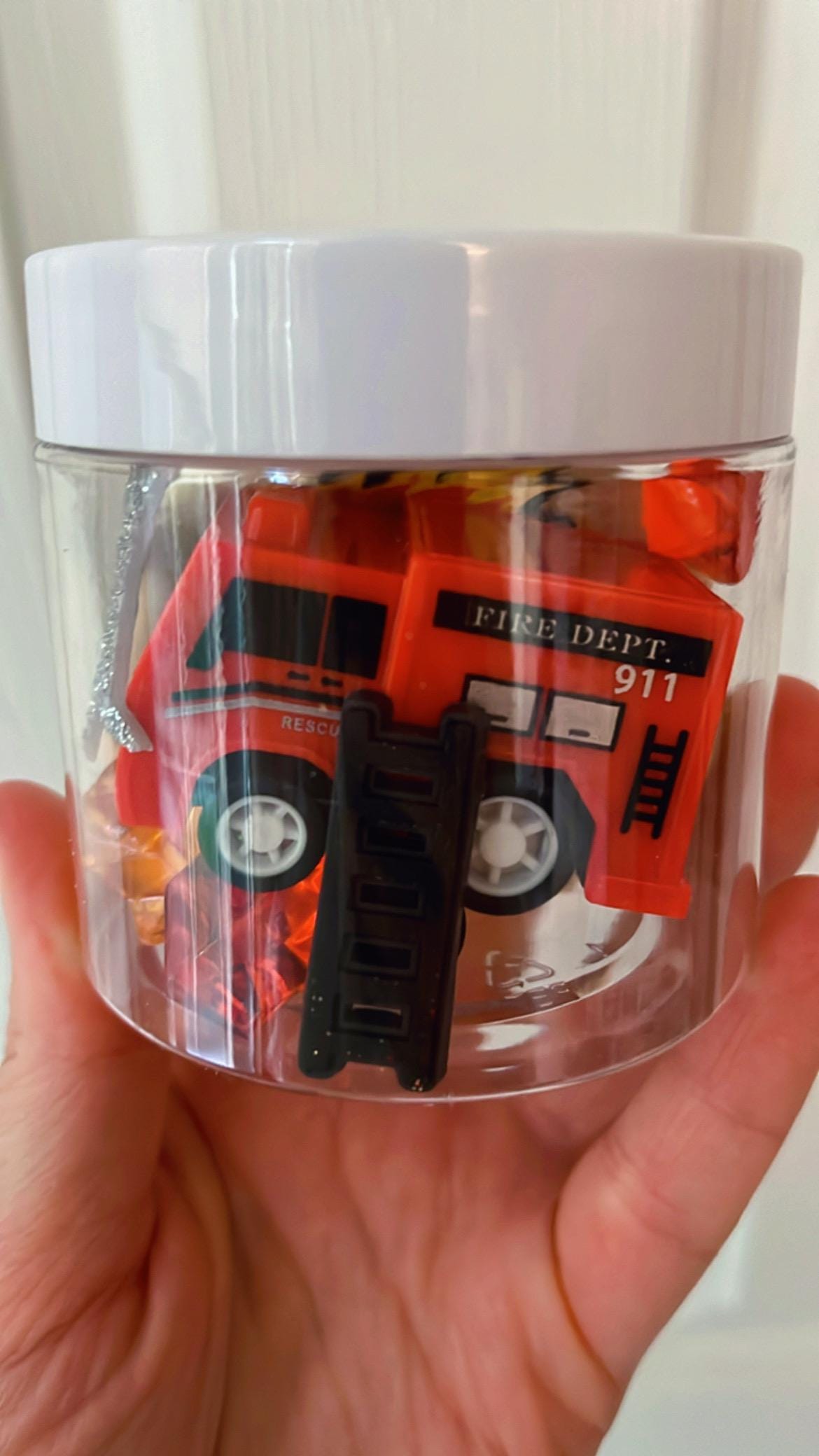 Fire Truck Play Dough Jars - Etsy