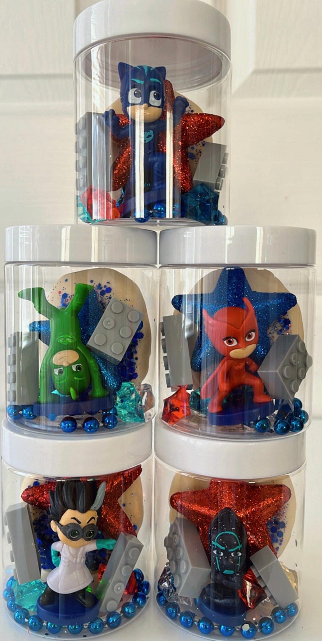 PJ Masks Party Favor Play Dough Jars - Etsy