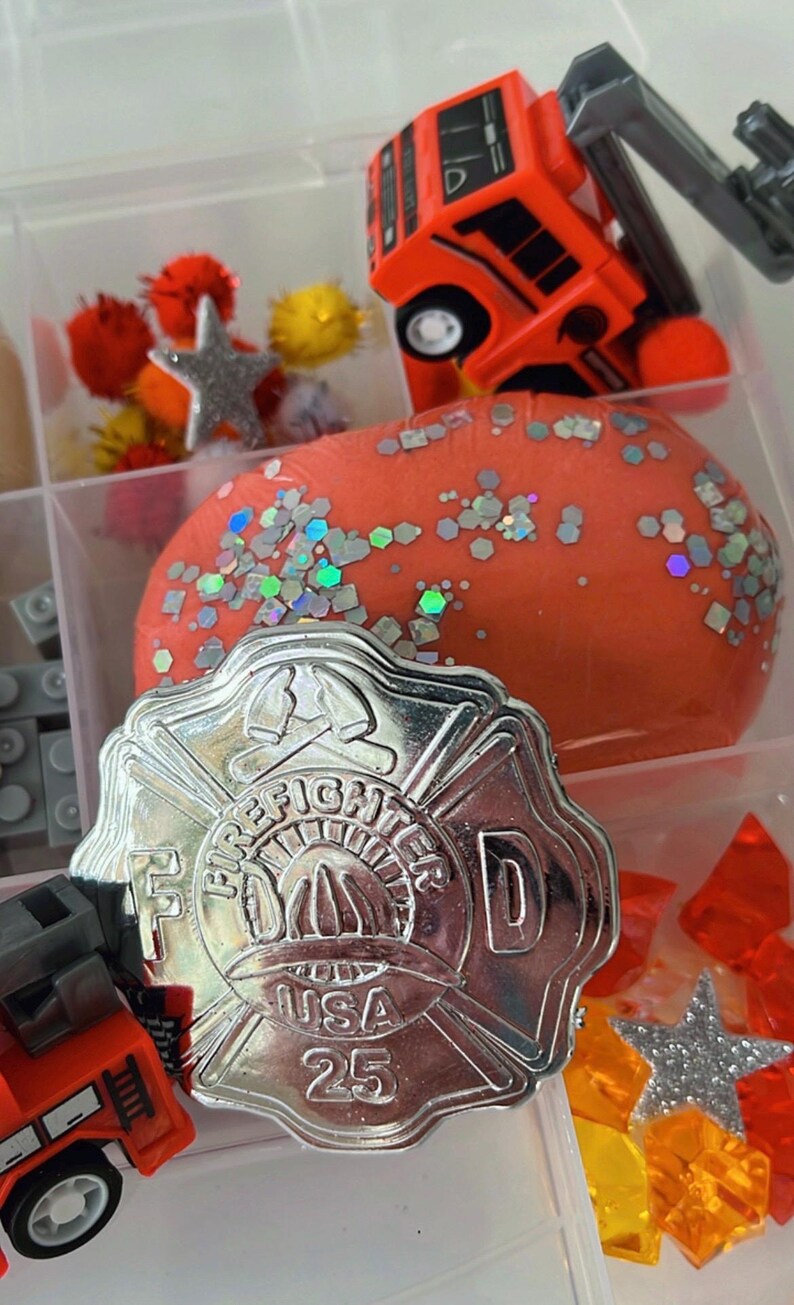 Fire Truck Play Dough Kit - Etsy