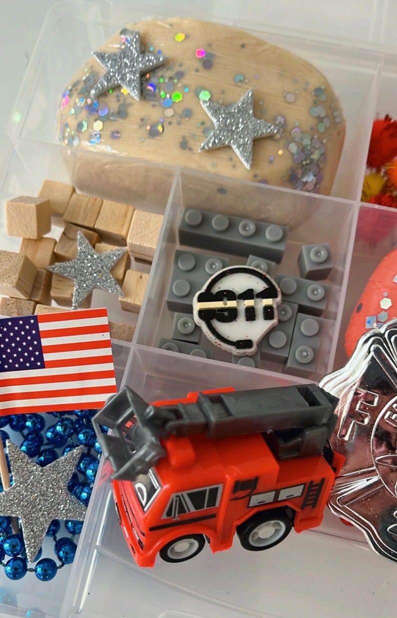 Fire Truck Play Dough Kit - Etsy