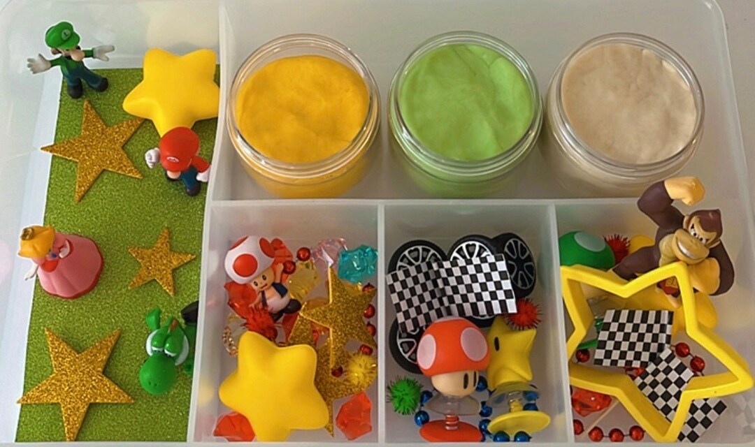 Mario Play Dough Kit - Etsy UK