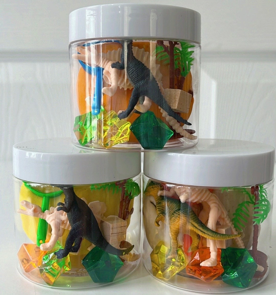Dinosaur Party Favor Play Dough Jars - Etsy