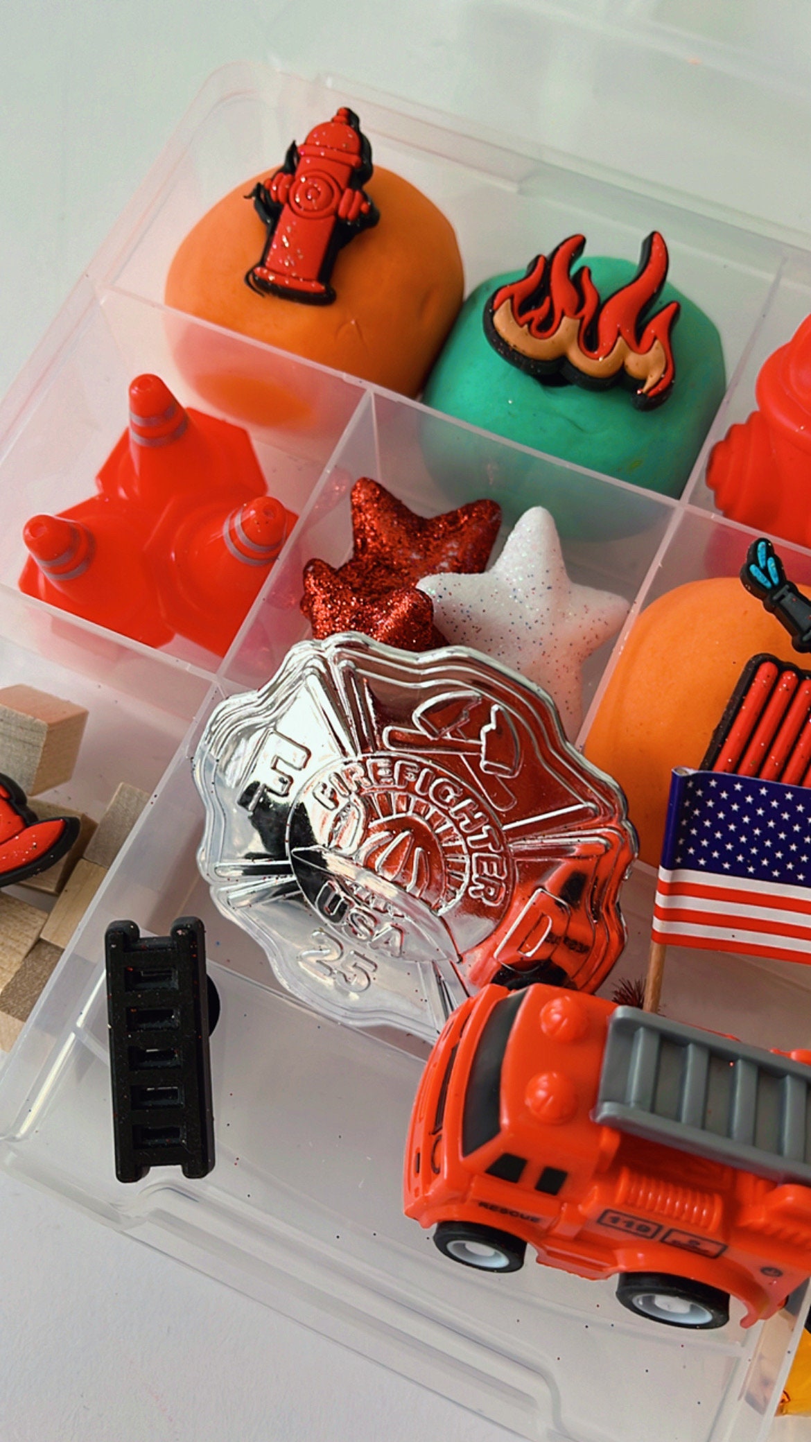 Fire Truck Play Dough Kit - Etsy