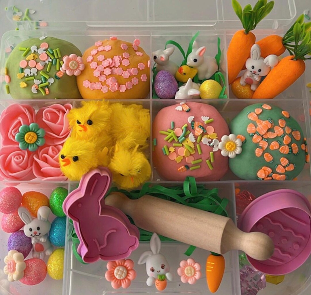Easter Play Dough Kit - Etsy UK