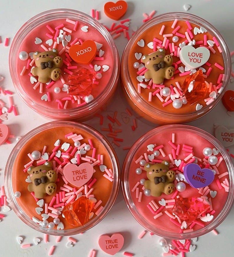 Valentine’s Day Class Favors Play Dough Jars - Etsy