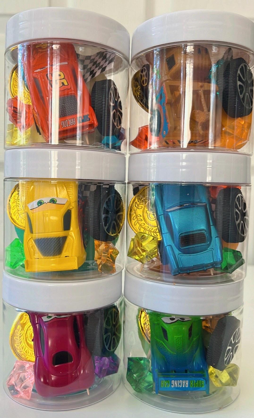 Cars Party Favor Play Dough Jars - Etsy