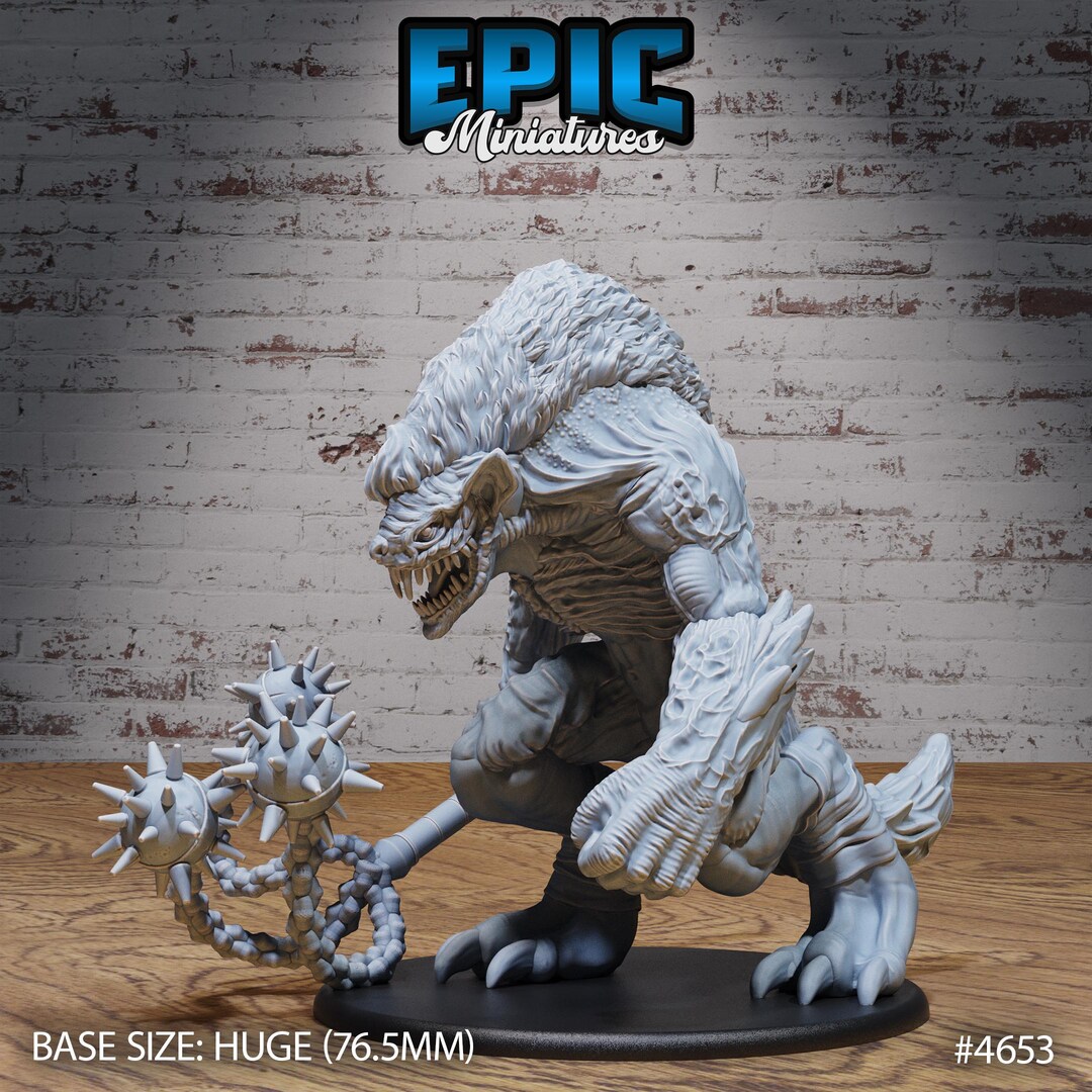 Yeenoghu Miniature huge Unleash the Raging Demon Lord of Gnolls 28mm ...