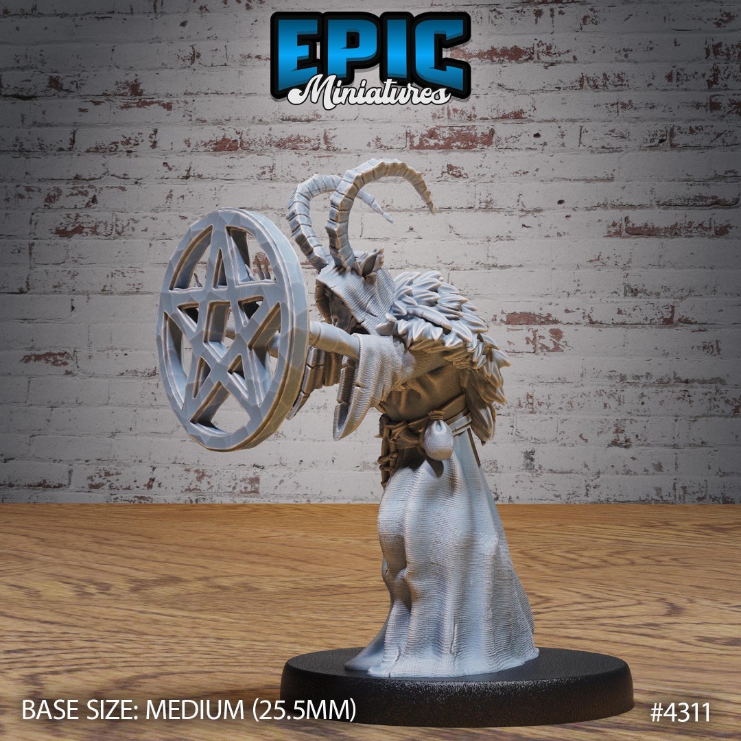 Infernal Warlock Goat-horned Cultist of the Occult - Etsy