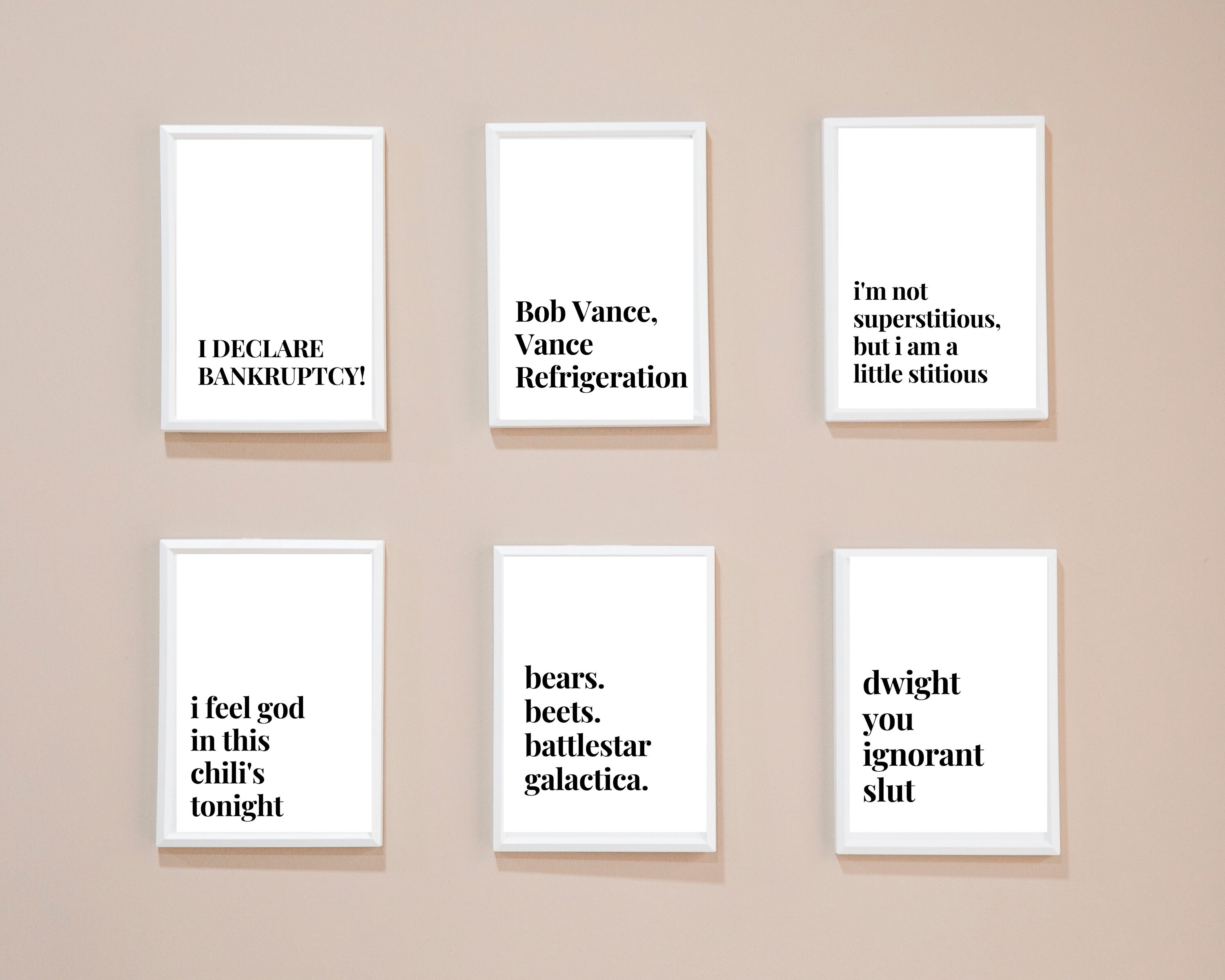 The Office Quotes Bundle, Printable Wall Art, the Office Quotes, Funny ...