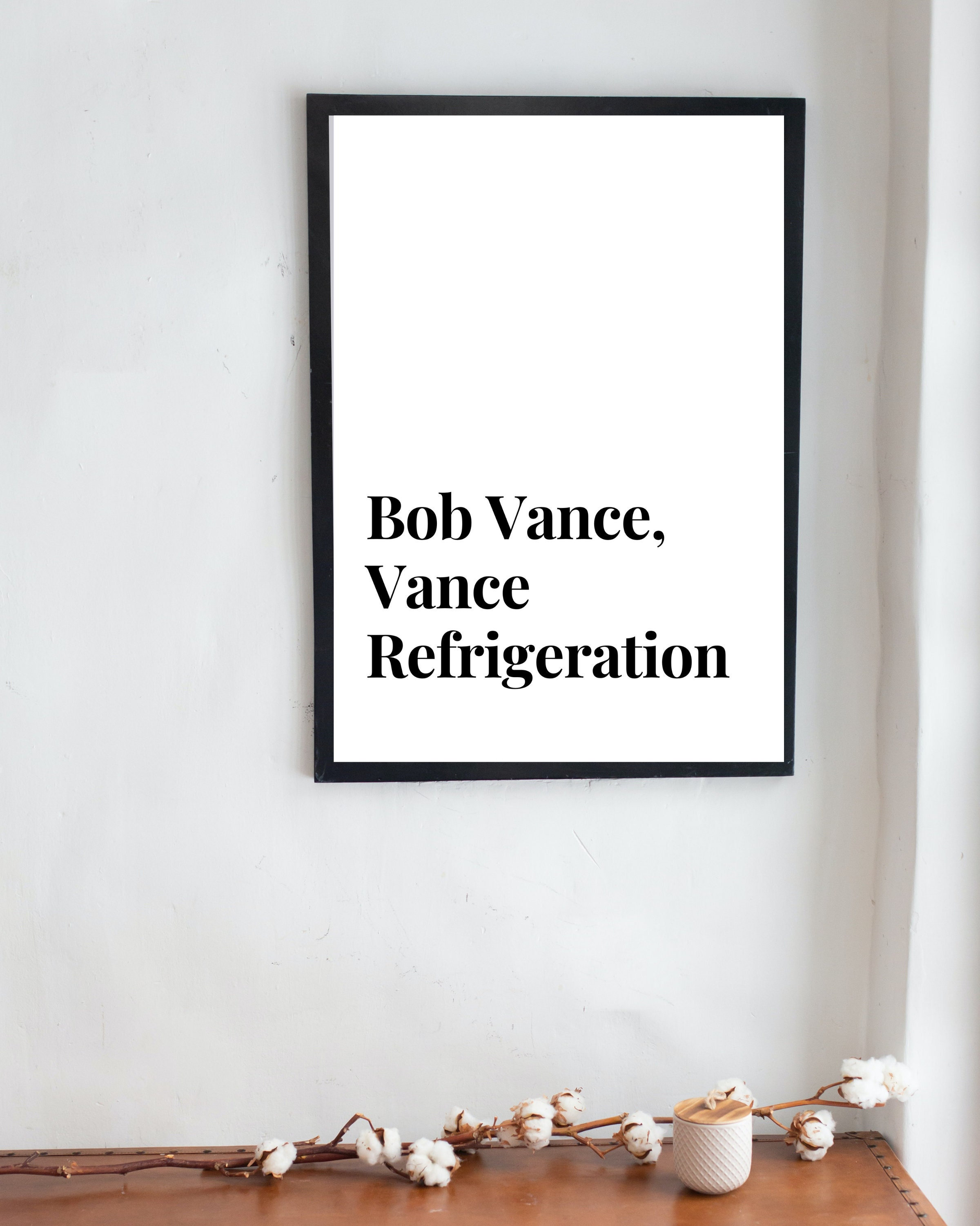 Bob Vance Vance Refrigeration Printable Wall Art the Office - Etsy