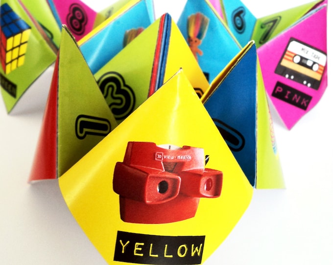 80s Party Table Decorations, Pack of Ten Paper Click Clacks, Ready to ...