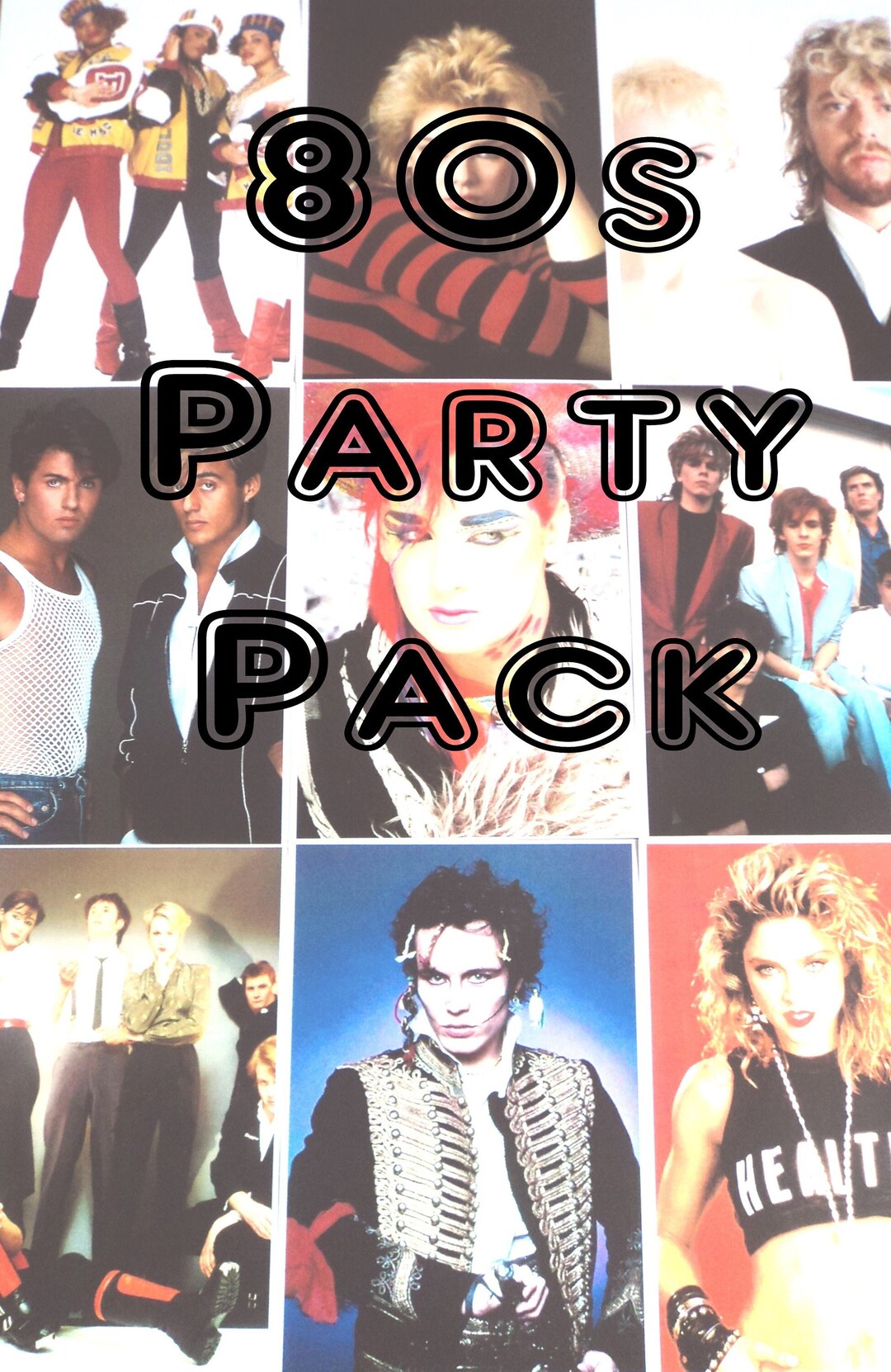 80s Party Decorations Pack Includes 80s Themed Banners Ten I Love 80s ...