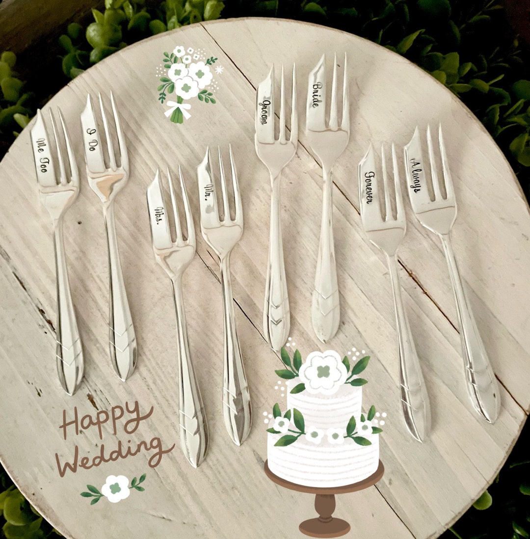 Wedding Cake Fork Sets (price Shown is for 1 Set) - Etsy