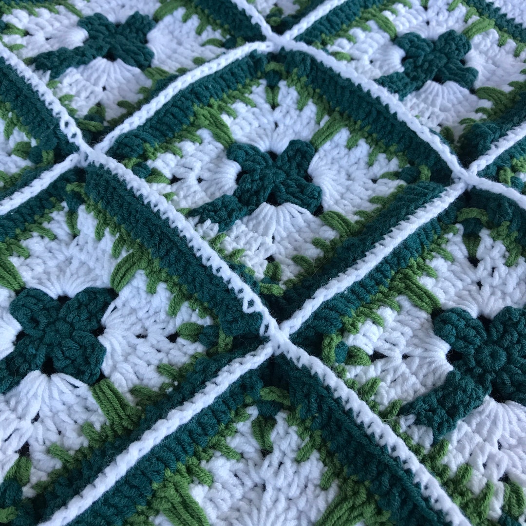 Religious Blanket With a Cross Crochet Handmade Holy Spiritual Faith ...