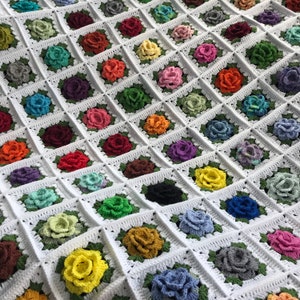 Custom 130 Rose Set Motif Handmade Custom-made Set of Cotton Colorful ...