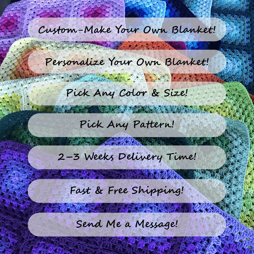 Custom Made Blankets Build Your Own Blanket Customize Your Colors ...