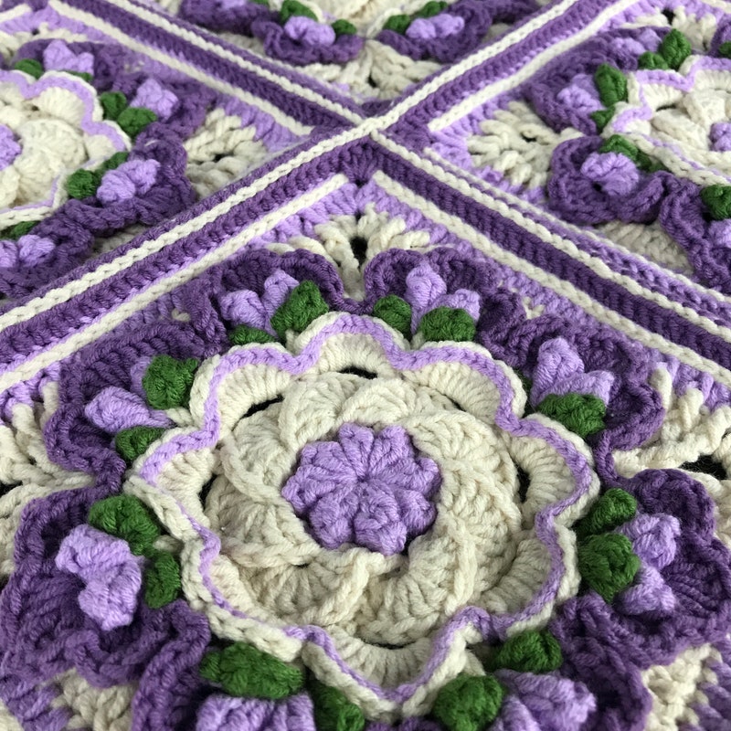 Crochet Flower Blanket - Etsy