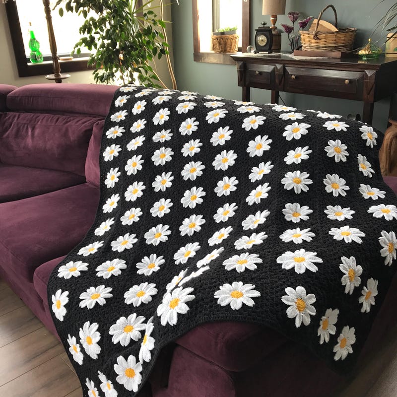 Daisy Afghan - Etsy