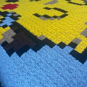 Pixel Crochet Television Character Blanket Movie Character Crocheted ...