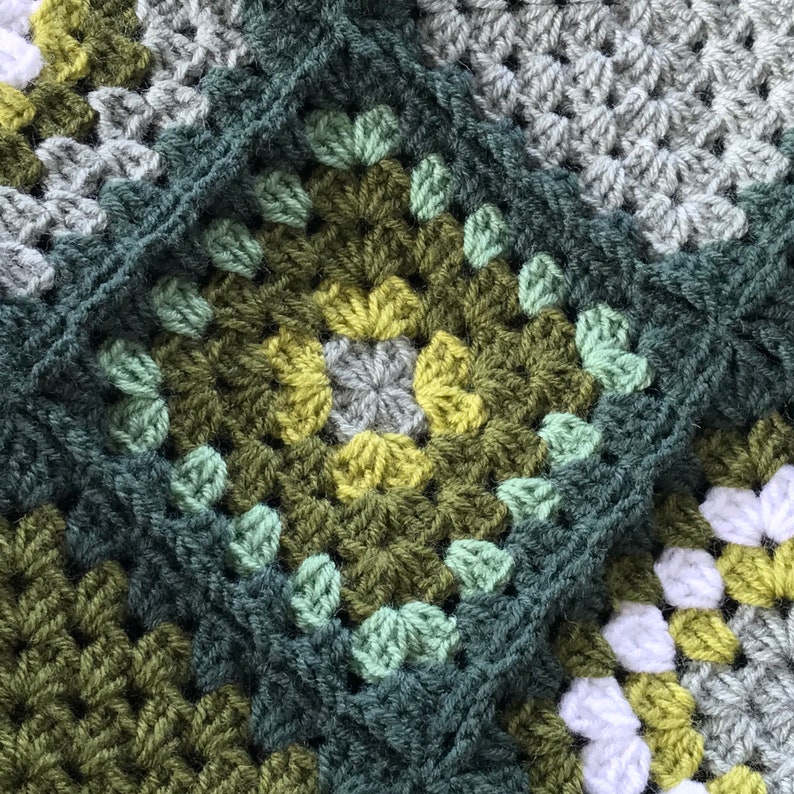 Custom Wool Forest Green King Crochet Blanket Pine Green Crochet Throw ...